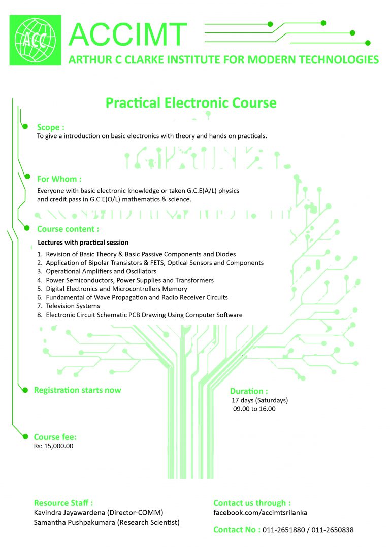 Practical Electronic Course (PEC) – A C C I M T